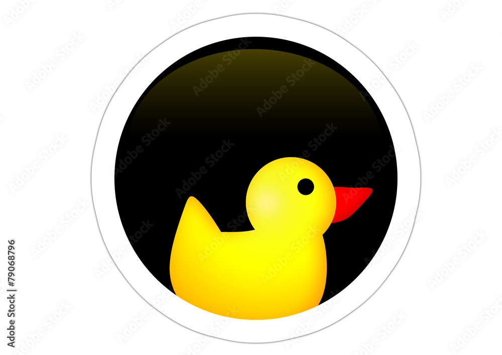 Ente / Sticker / Autoaufkleber Stock Illustration | Adobe Stock