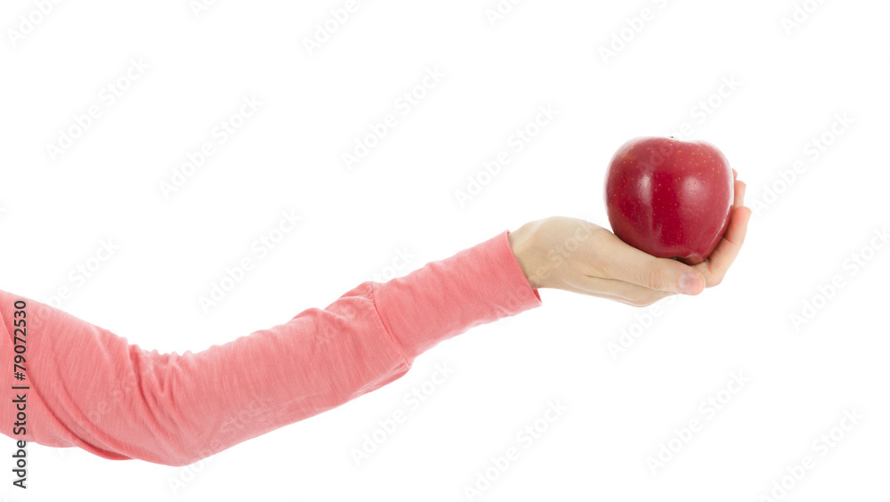 Hand holding an apple Stock Photo | Adobe Stock