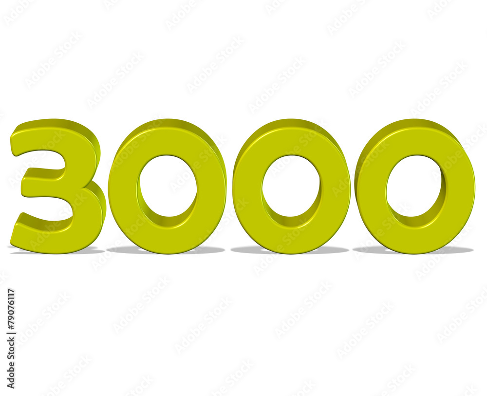 sarı renkli 3000 sayısı Stock Vector | Adobe Stock