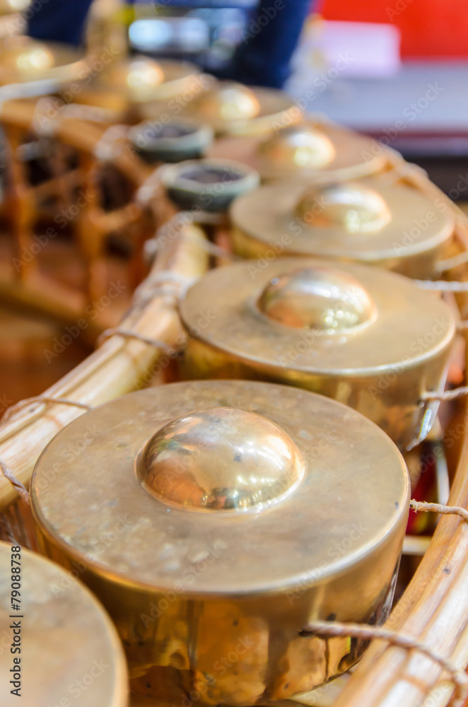 Gong,Thai musical instrument. Stock Photo | Adobe Stock
