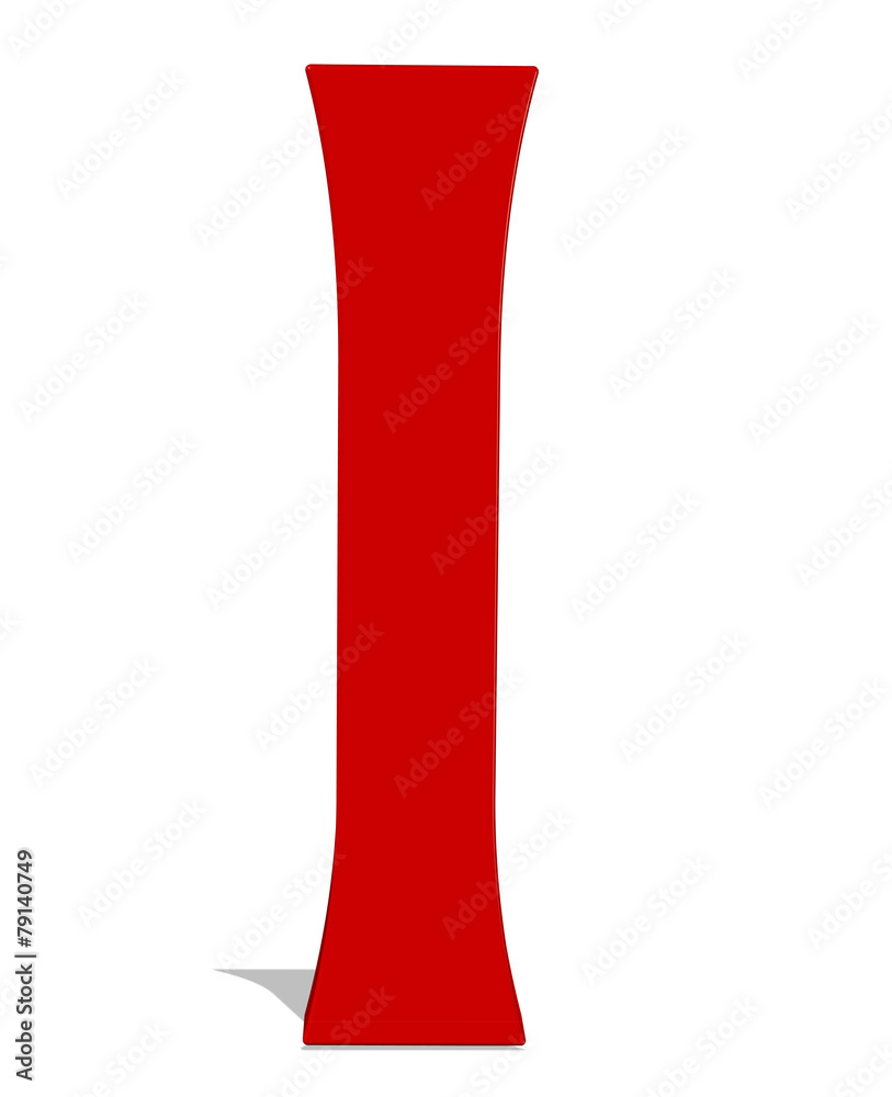 Vetor de kırmızı renkli ı harfi do Stock | Adobe Stock