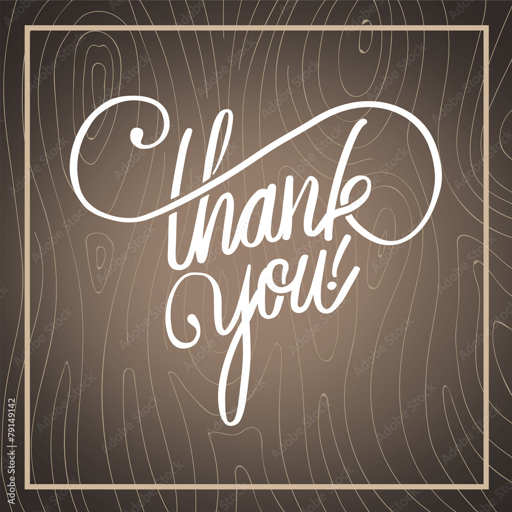 Thank you in cursive script vector Stock Vector | Adobe Stock