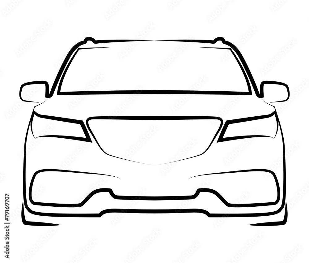 Car silhouette Stock Vector | Adobe Stock