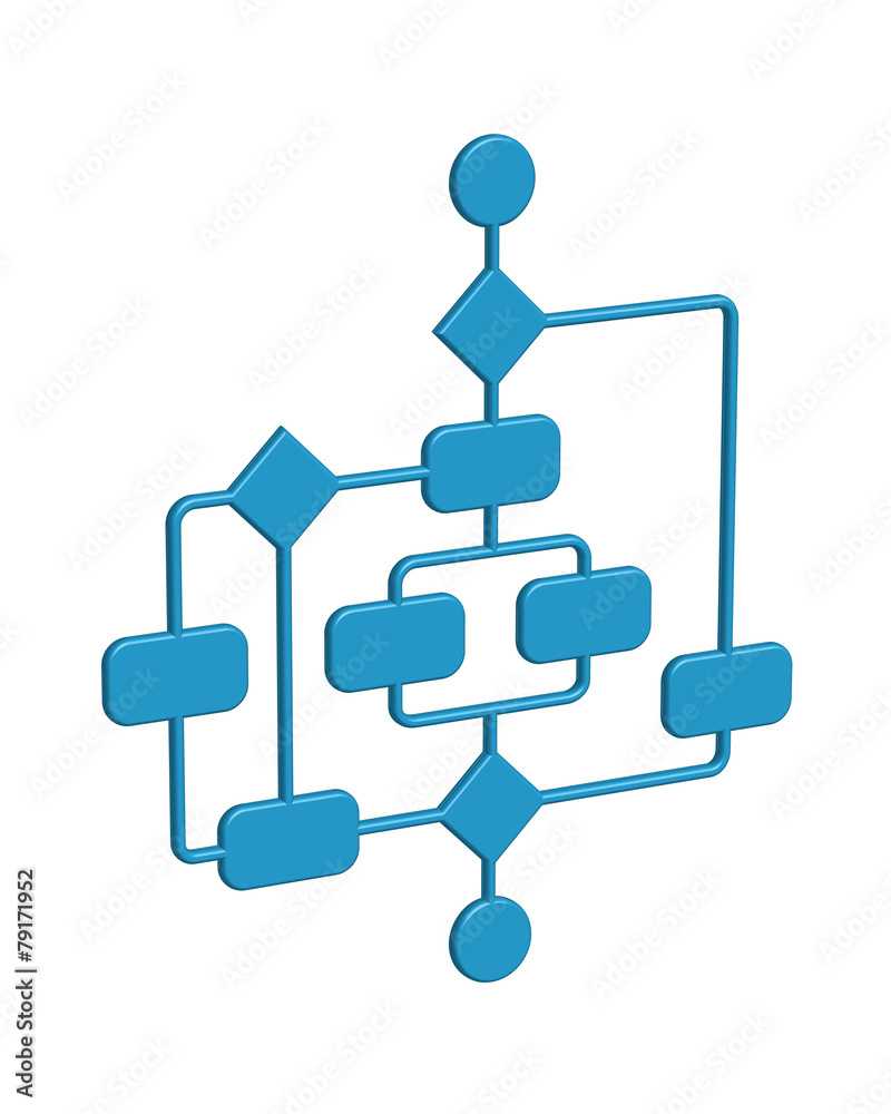 Complex Business process isolated Stock Illustration | Adobe Stock