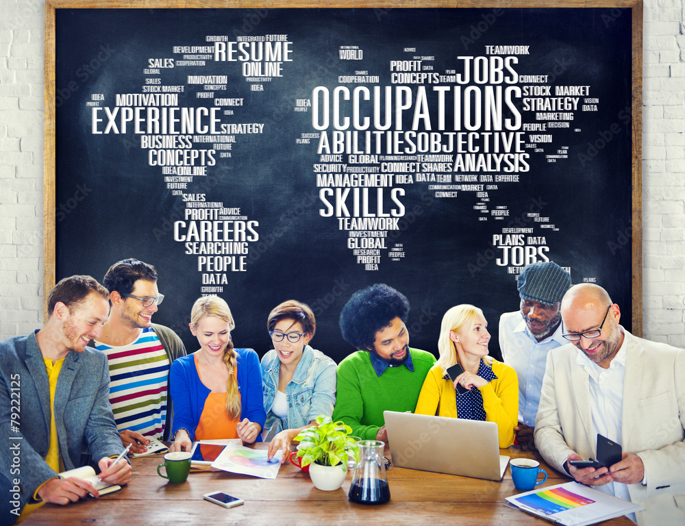 Occupation Job Careers Expertise Human Resources Concept Stock Photo ...