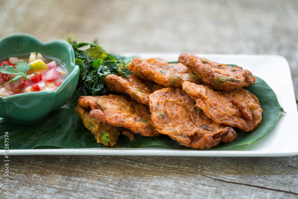 Thai fish cake, beignets de poisson Thaïlandais Stock Photo | Adobe Stock