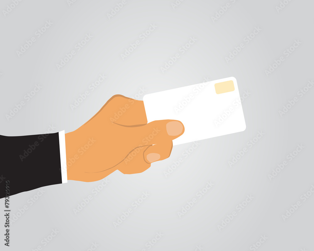 Hand holding Stock Vector | Adobe Stock