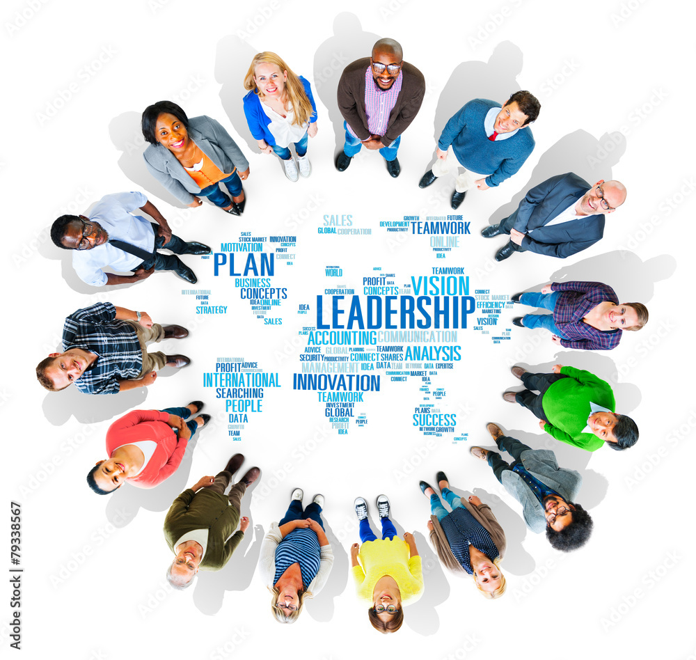 Leadership Boss Management Coach Chief Global Concept Stock-Foto ...