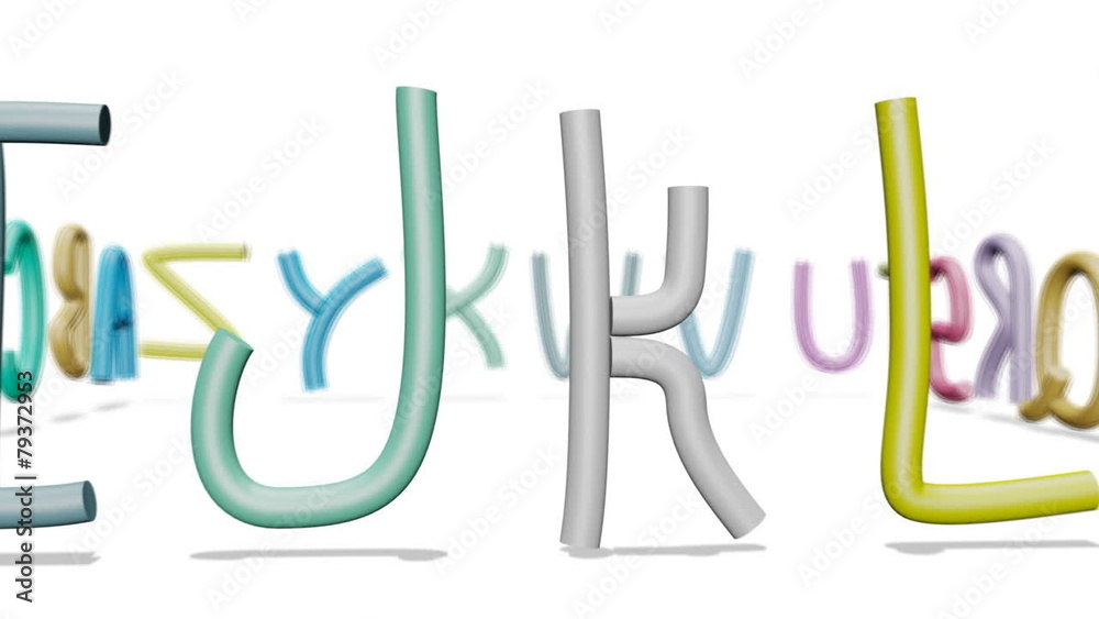 Kids Alphabet Letters Animation Stock Video | Adobe Stock