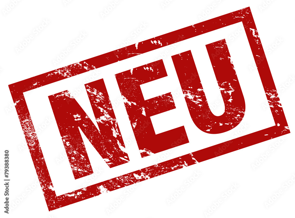 Stempel Grunge rot jetzt Neu Stock Illustration | Adobe Stock