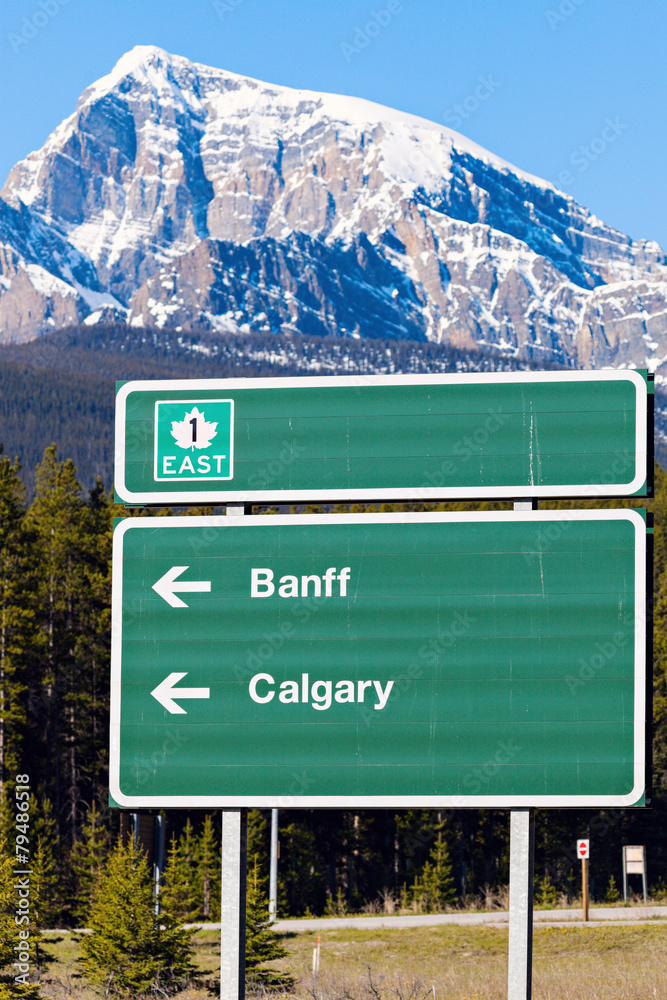 Sign in Banff National Park Stock Photo | Adobe Stock