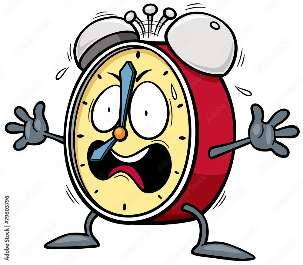 Vector illustration of Cartoon Alarm clock Stock Vector | Adobe Stock