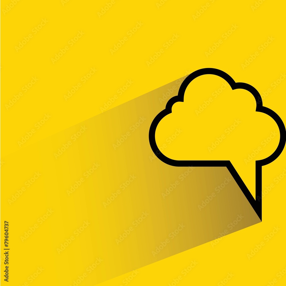 cloud speech bubble Stock Vector | Adobe Stock