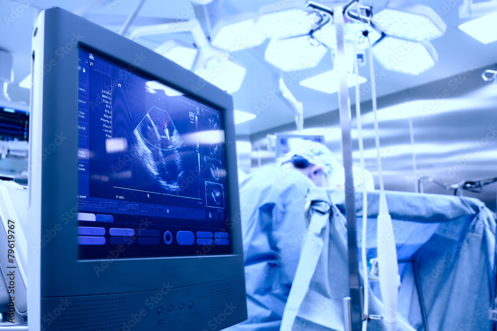 Ultrasound in the operating room during surgery Stock Photo | Adobe Stock