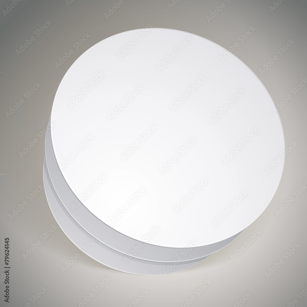 Vector blank round box, template for your package design, put yo Stock ...