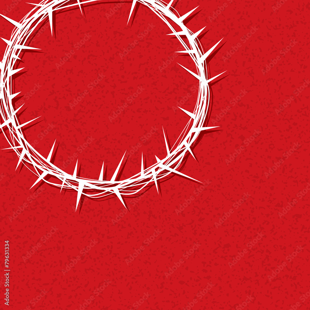 Jesus Crown of Thorns Illustration Stock Vector | Adobe Stock