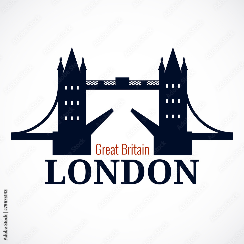 London Bridge Logo Stock Vector | Adobe Stock