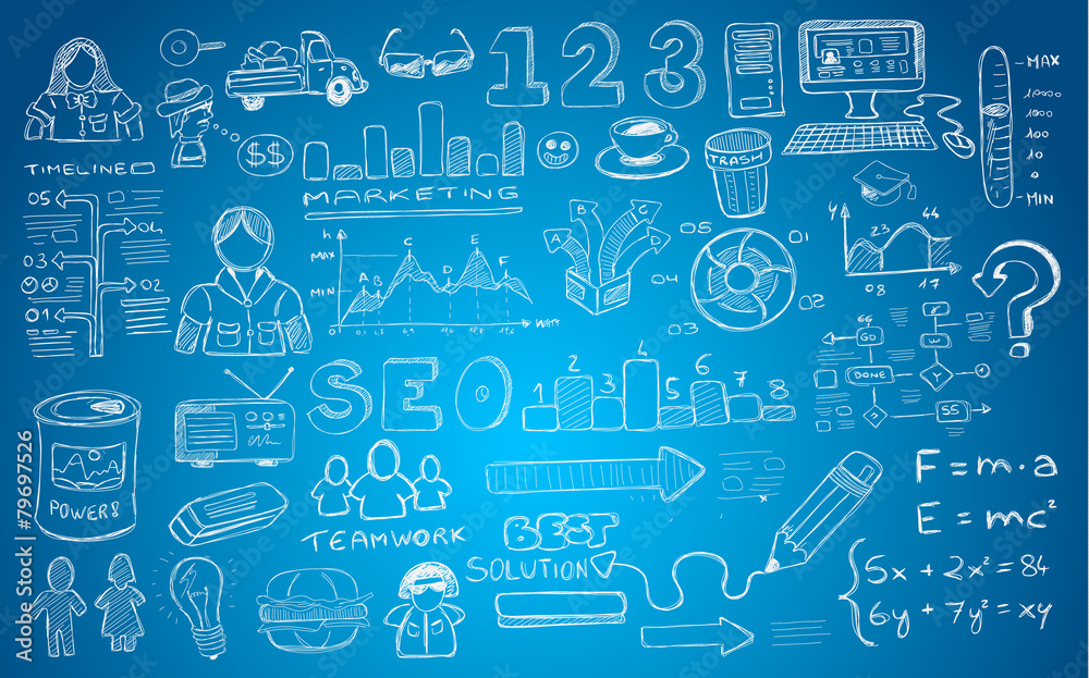 Idea Concept Layout for Brainstorming and Infographic background Stock ...