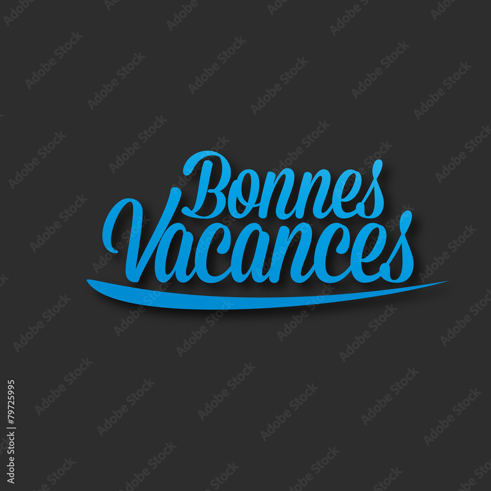 bonnes vacances Stock Vector | Adobe Stock