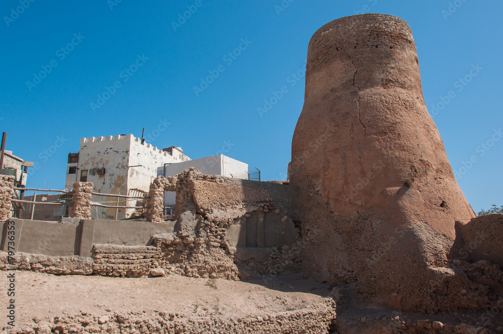 Tarout Castle's Fortifications, Tarout Island, Saudi Arabia Stock Photo ...