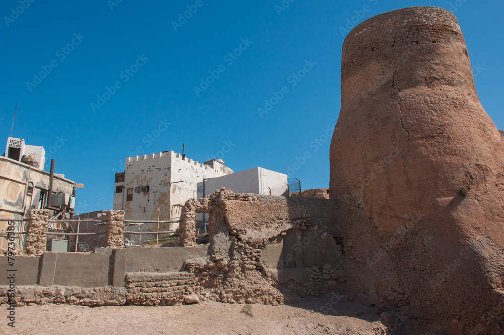 Tarout Castle's Fortifications, Tarout Island, Saudi Arabia Stock Photo ...