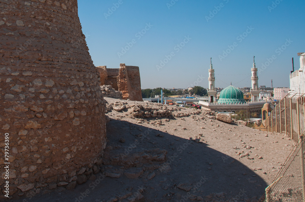 Tarout Castle's Fortifications, Tarout Island, Saudi Arabia Stock Photo ...