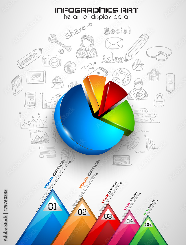 Idea Concept Layout for Brainstorming and Infographic background Stock ...