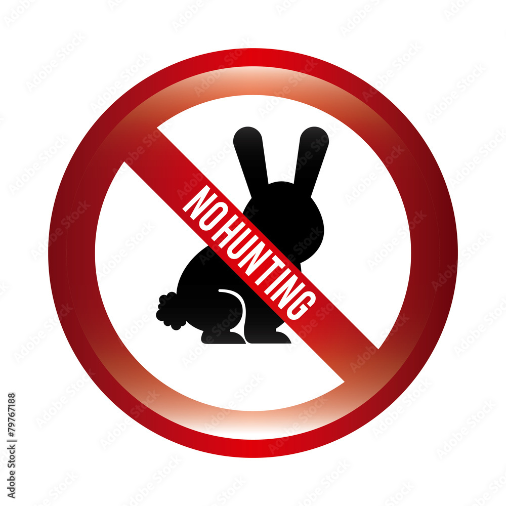 no hunting Stock Vector | Adobe Stock
