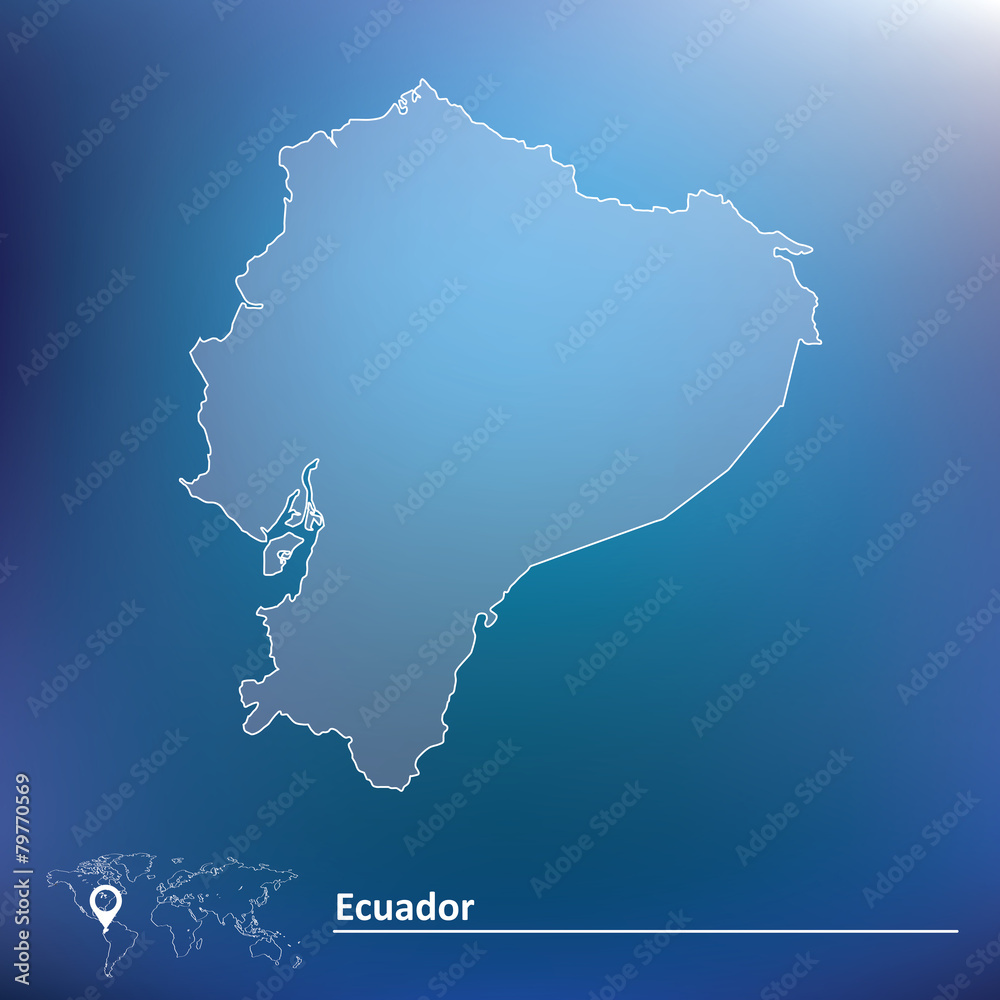 Map of Ecuador Stock Vector | Adobe Stock