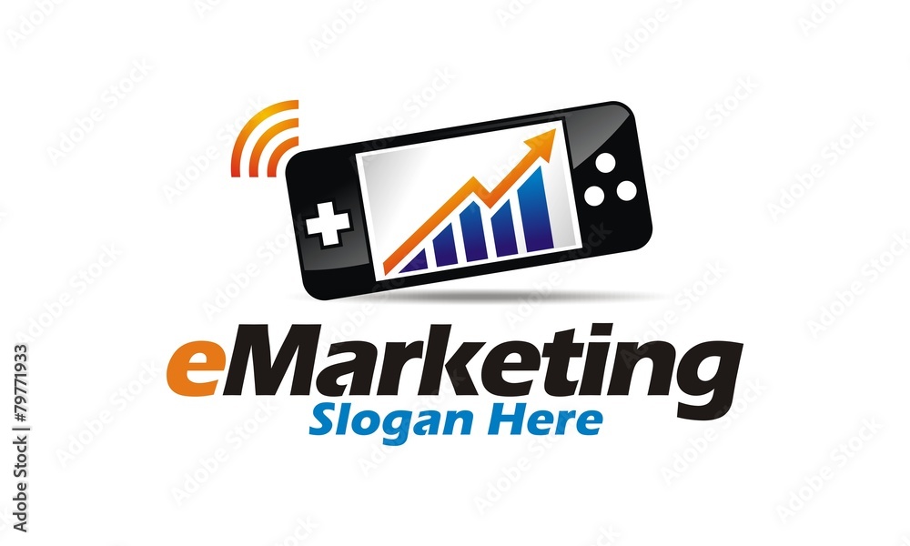 E- Marketing logo vector Stock Vector | Adobe Stock