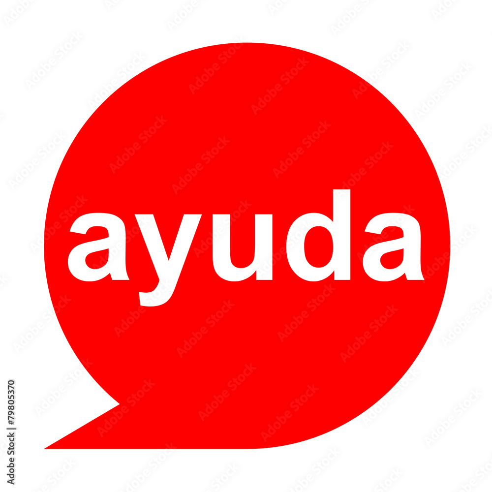 Icono texto ayuda Stock Illustration | Adobe Stock