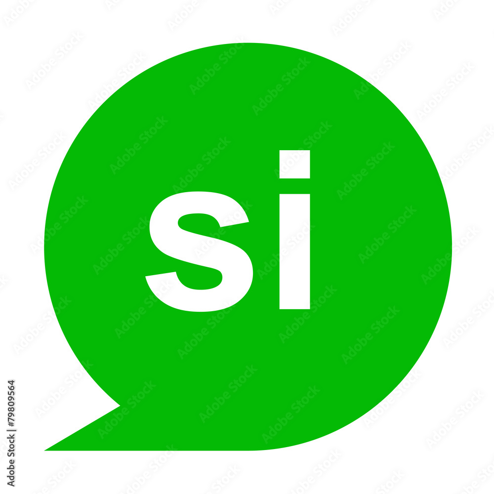 Icono texto si ilustración de Stock | Adobe Stock