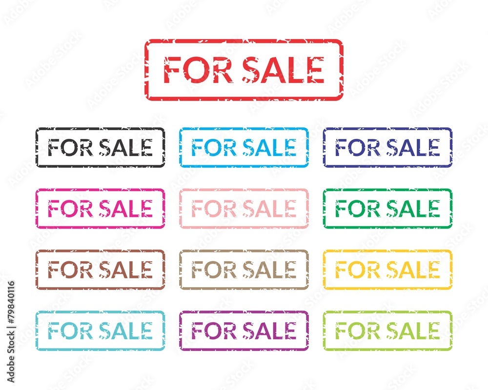 For Sale Stamp/Sign Stock Vector | Adobe Stock