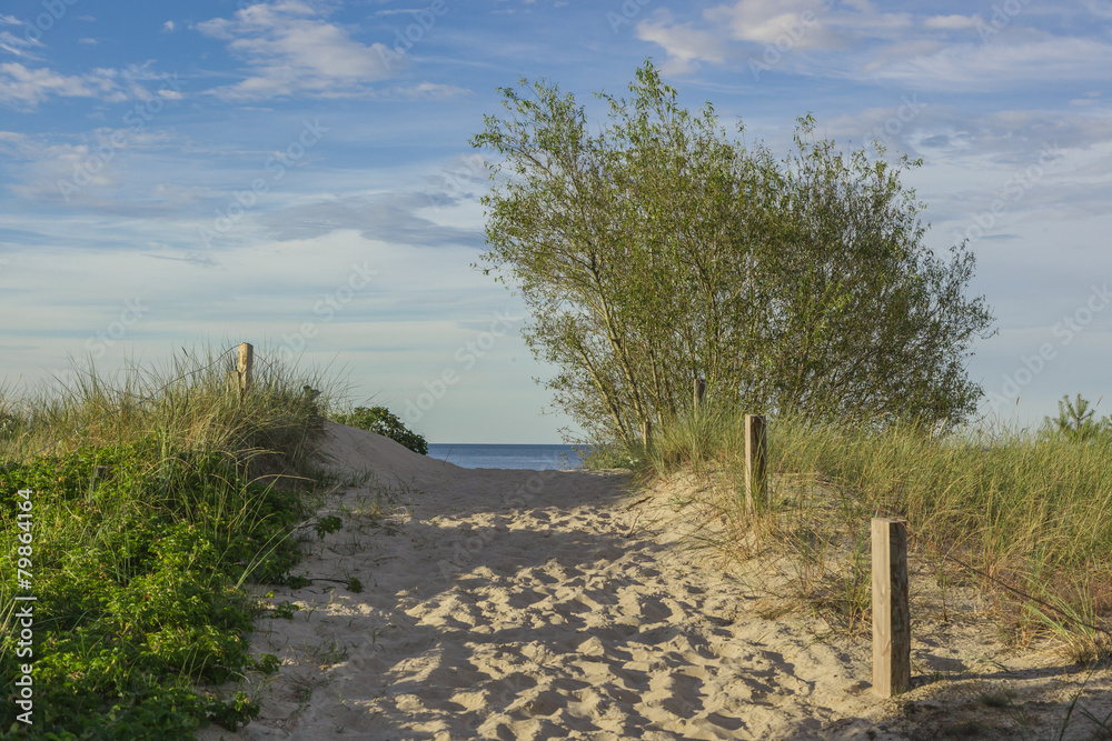 Weg aus Sand zum Strand - Ostsee Stock Photo | Adobe Stock