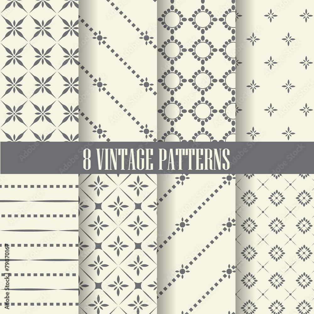 vintage patterns Stock Vector | Adobe Stock