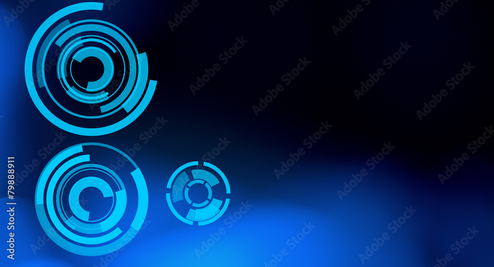 Infographics HUD blue abstract background Stock Illustration | Adobe Stock