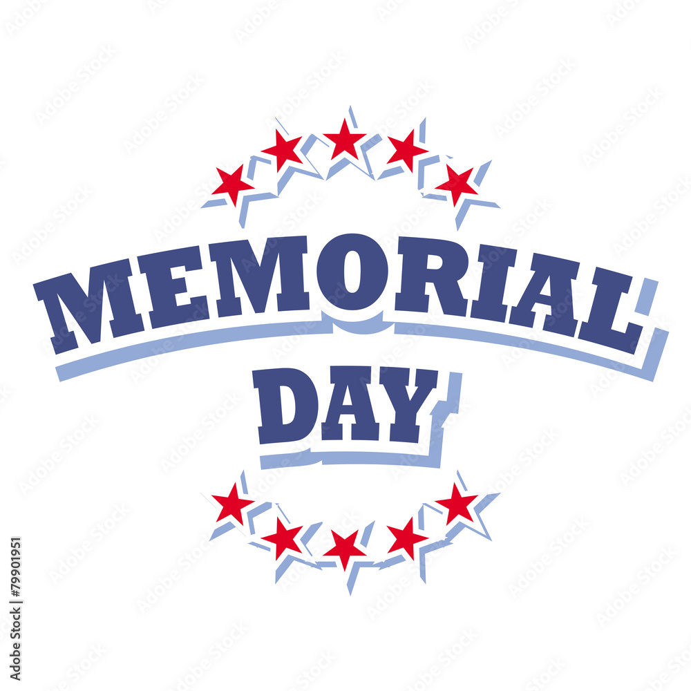 memorial day sign Stock Vector | Adobe Stock