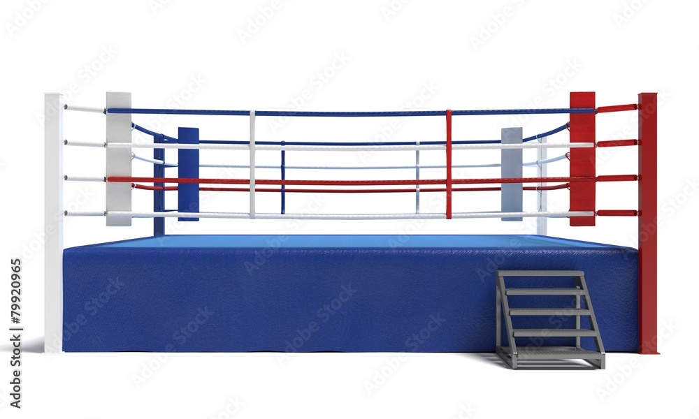 3d illustration of a boxing ring Stock Illustration | Adobe Stock