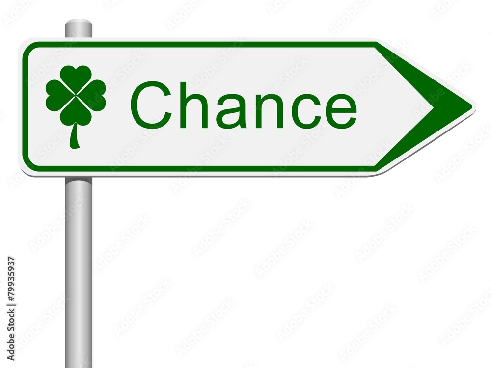 Vecteur Stock Panneau indicateur trèfle, chance | Adobe Stock