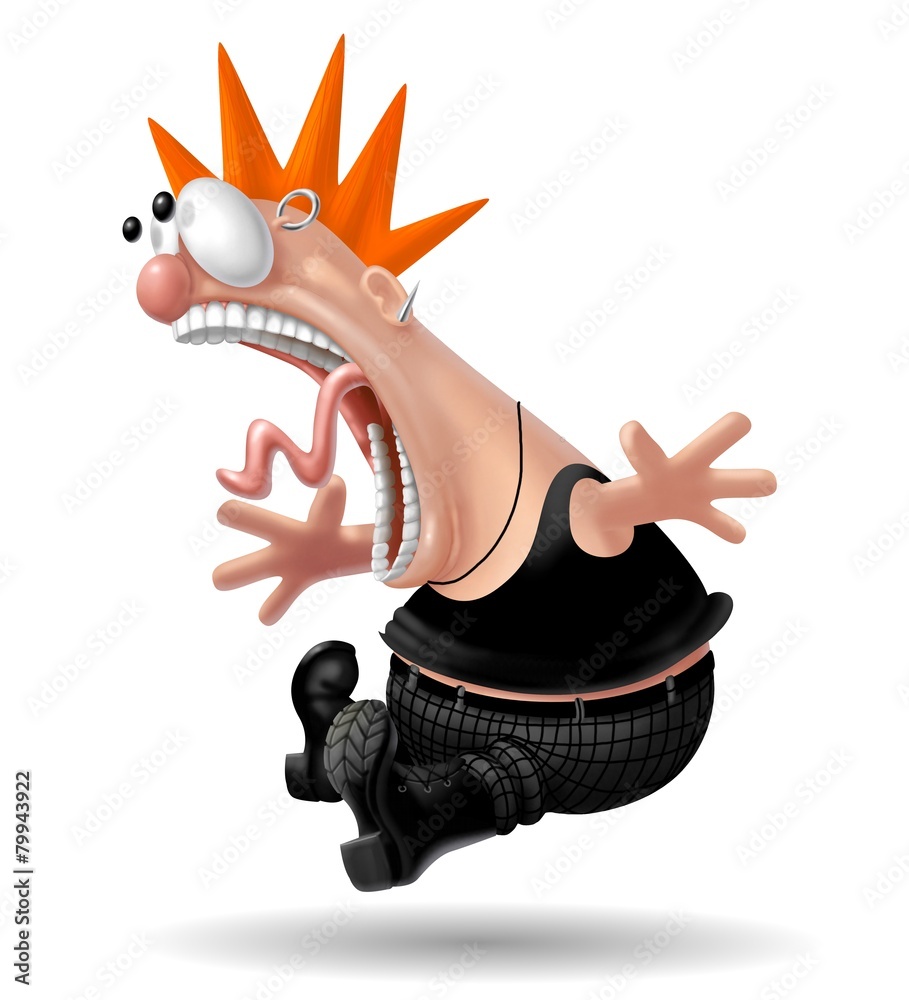 punk shock Stock-Illustration | Adobe Stock