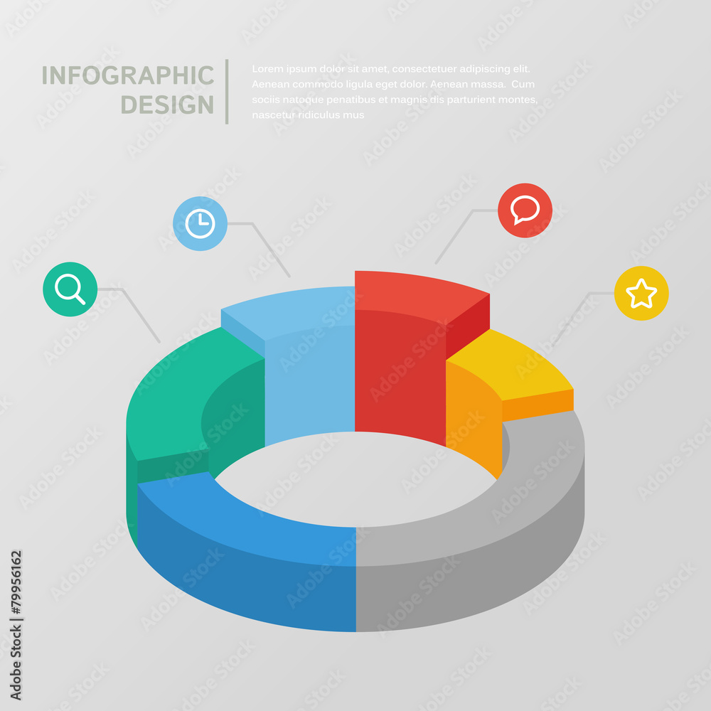 Circle diagram for infographic Stock Vector | Adobe Stock