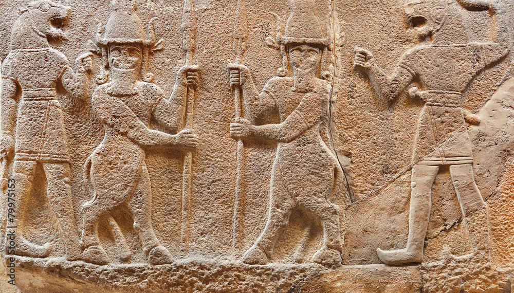 The ancient art in the Museum of Anatolian Civilizations - Ankar Stock ...