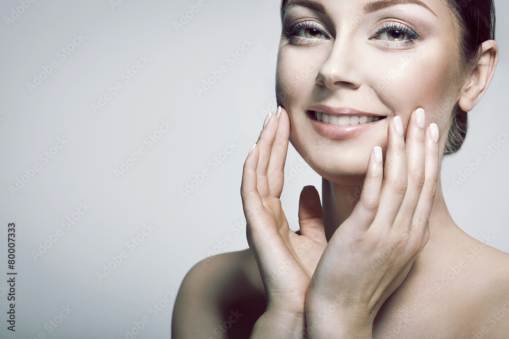 Pure Beautiful Model Girl. Wellbeing and Skin Care Concept . Stock ...