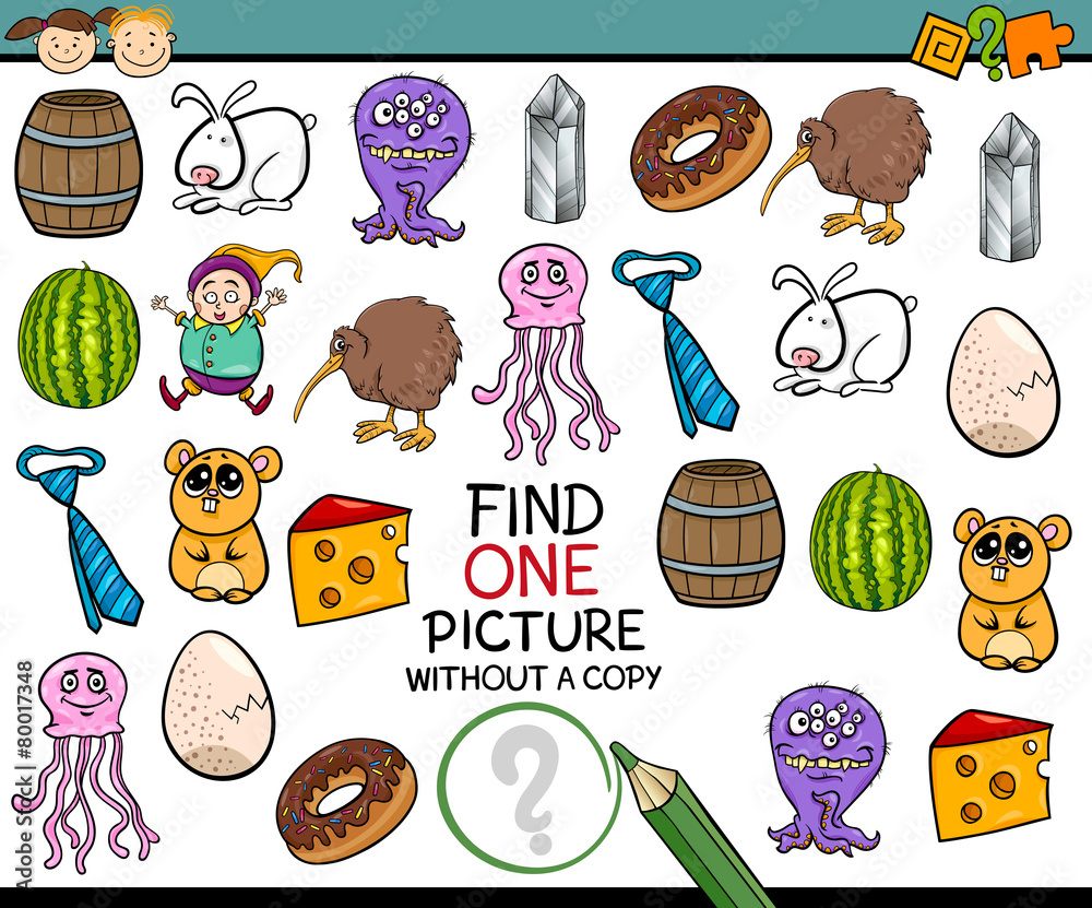 find single picture game cartoon Stock Vector | Adobe Stock