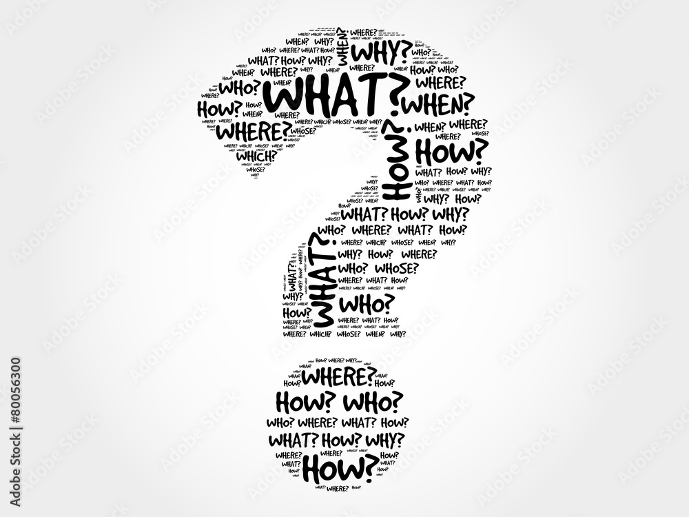 Question mark, Question words vector concept Stock Vector | Adobe Stock