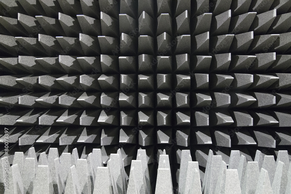 Anechoic electromagnetic or sound chamber Stock Photo | Adobe Stock