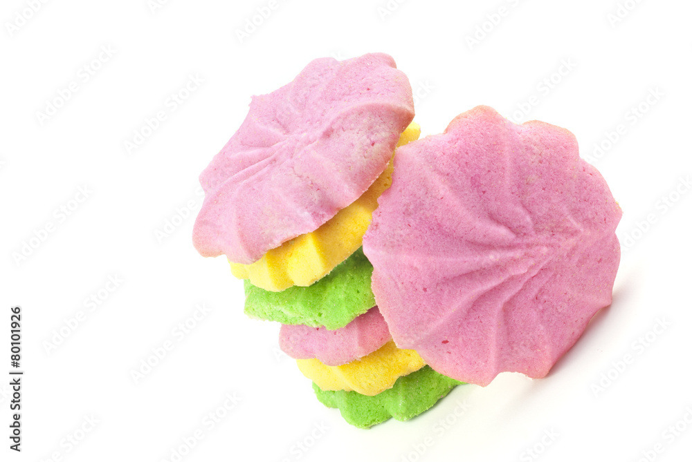 Colorful Pastel Butter Sugar Cookies Stock Photo | Adobe Stock