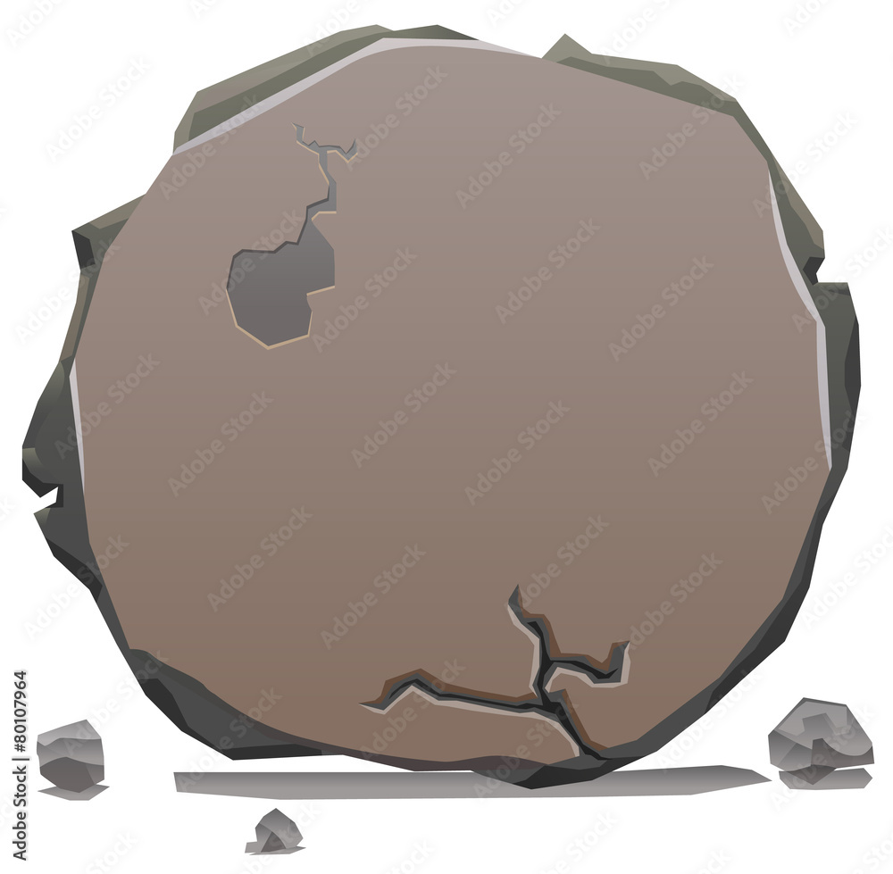Rounded rock banner vector image Stock Illustration | Adobe Stock