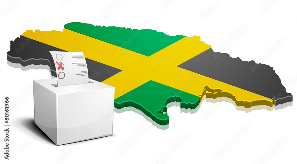 ballotbox Jamaica Stock Vector | Adobe Stock