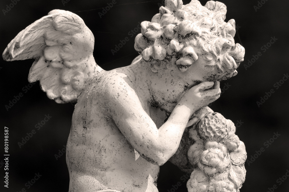 crying cemetery angel Stock Photo | Adobe Stock
